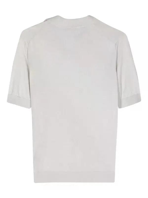 DELL'OGLIO Split-neck Cotton Polo Shirt