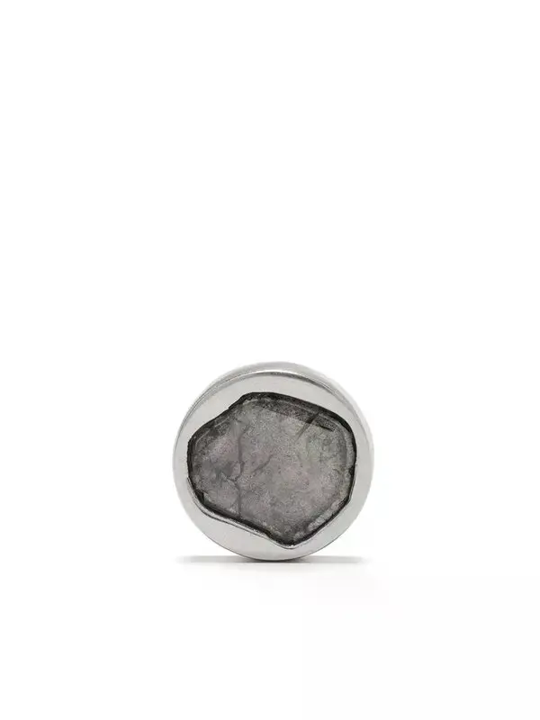 PARTS OF FOUR Diamond-embellished Single Stud Earring - Silver