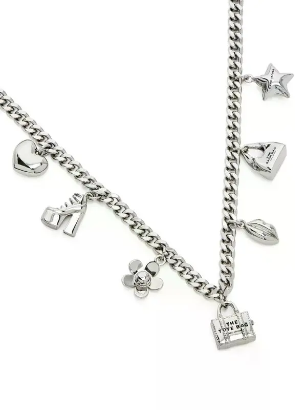Marc Jacobs Mini-icon Charm Necklace - Silver