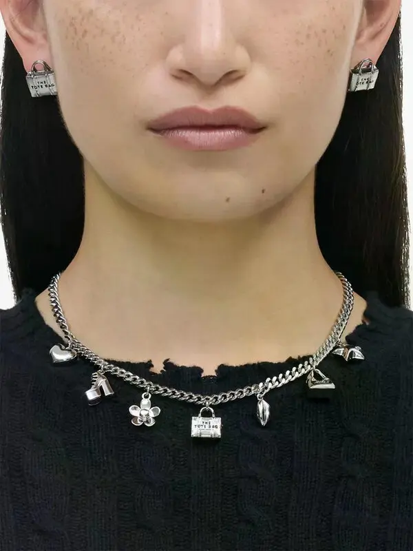 Marc Jacobs Mini-icon Charm Necklace - Silver