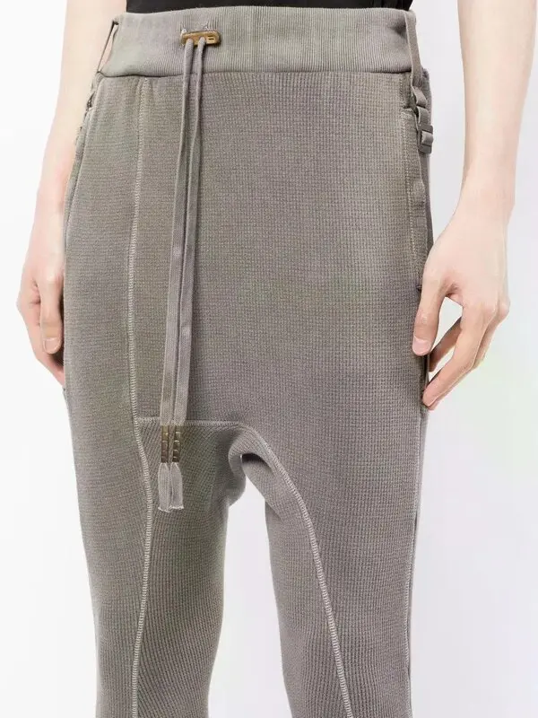 Boris Bidjan Saberi Cropped Drop-crotch Track Pants