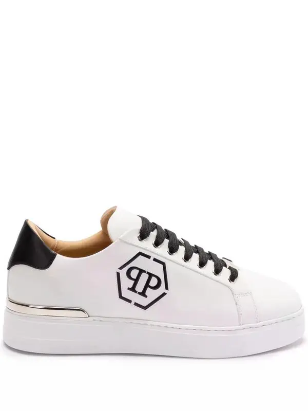 Philipp Plein Embossed Leather Trainers