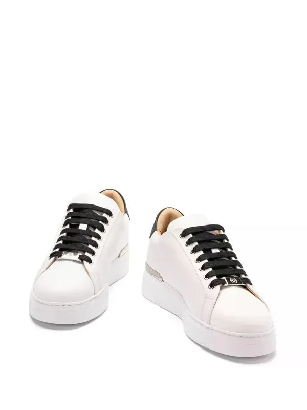 Philipp Plein Embossed Leather Trainers
