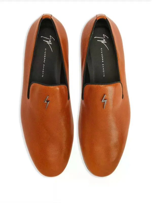 GIUSEPPE ZANOTTI G-flash Leather Loafers