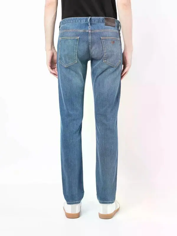 Emporio Armani Slim-cut Denim Jeans - Blue