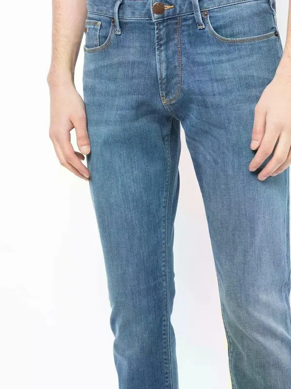 Emporio Armani Slim-cut Denim Jeans - Blue