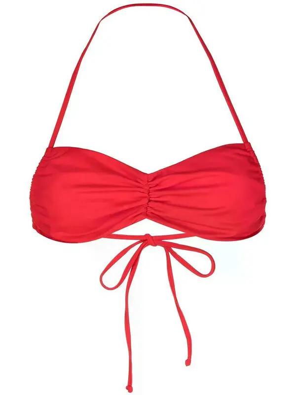 SIAN SWIMWEAR Halle Bandeau Halterneck Two-piece Set - Red