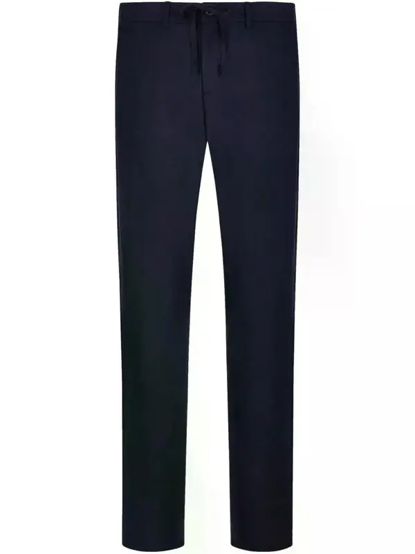 Canali Drawstring Chinos - Blue