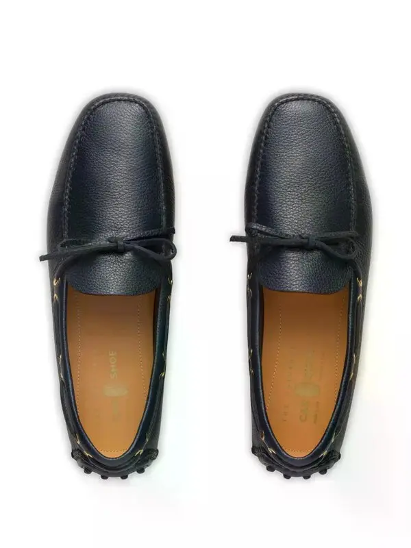 Car Shoe Grained-leather Driving Shoes