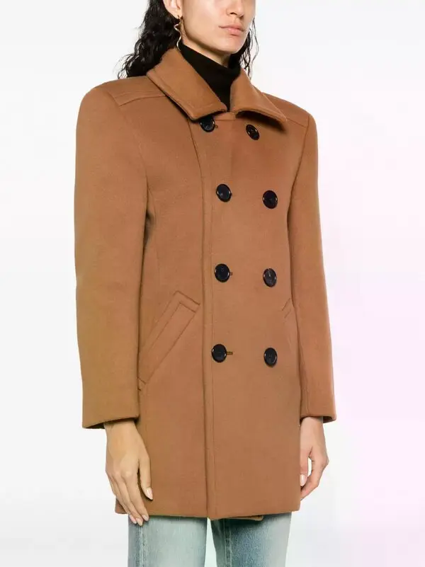 Saint Laurent Double-breasted Wool Coat
