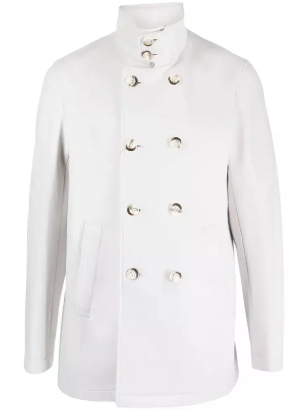 Herno Double-breasted High-neck Coat