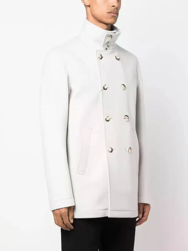 Herno Double-breasted High-neck Coat