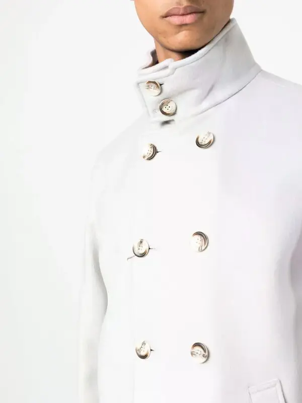 Herno Double-breasted High-neck Coat