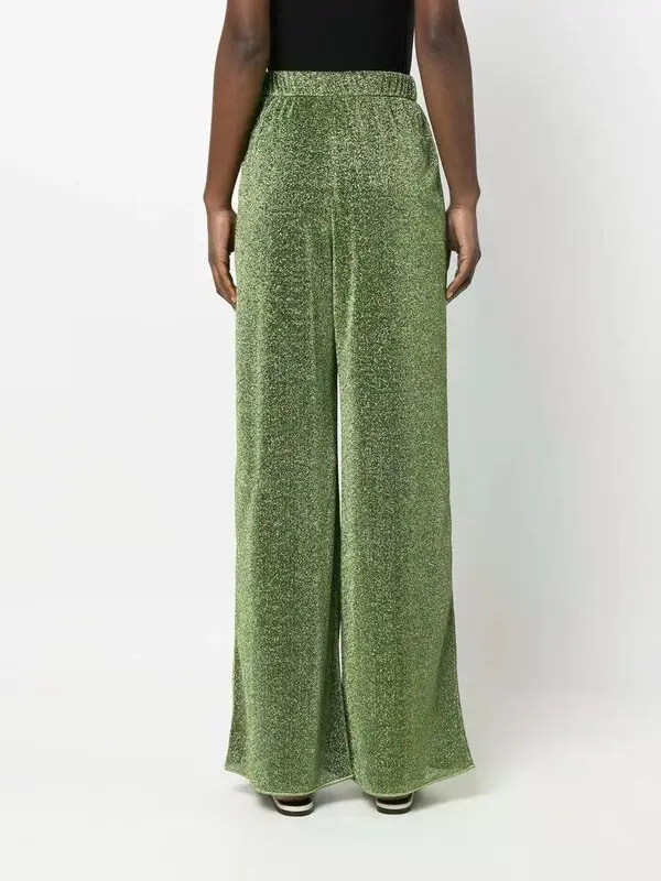 Oseree Lurex High-waisted Trousers