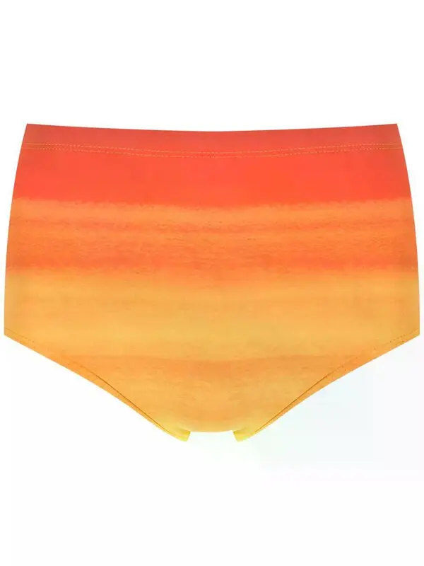 AMIR SLAMA Tie-dye Gradient Swimming Trunks - Orange