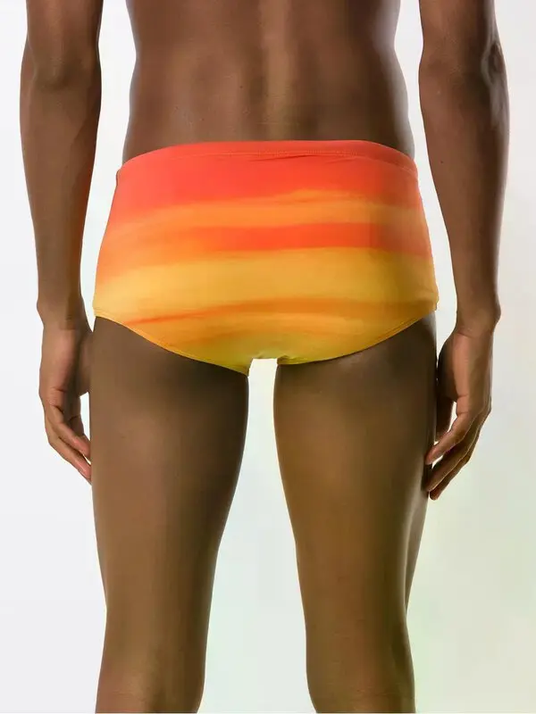 AMIR SLAMA Tie-dye Gradient Swimming Trunks
