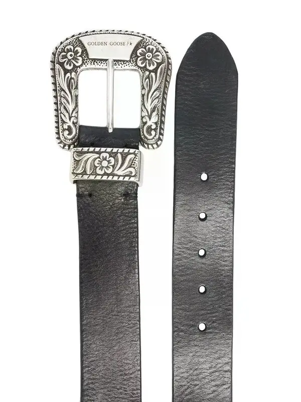 GOLDEN GOOSE Wild West Buckled Belt