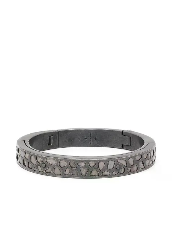 PARTS OF FOUR Sistema Diamond Cuff Bracelet - Silver