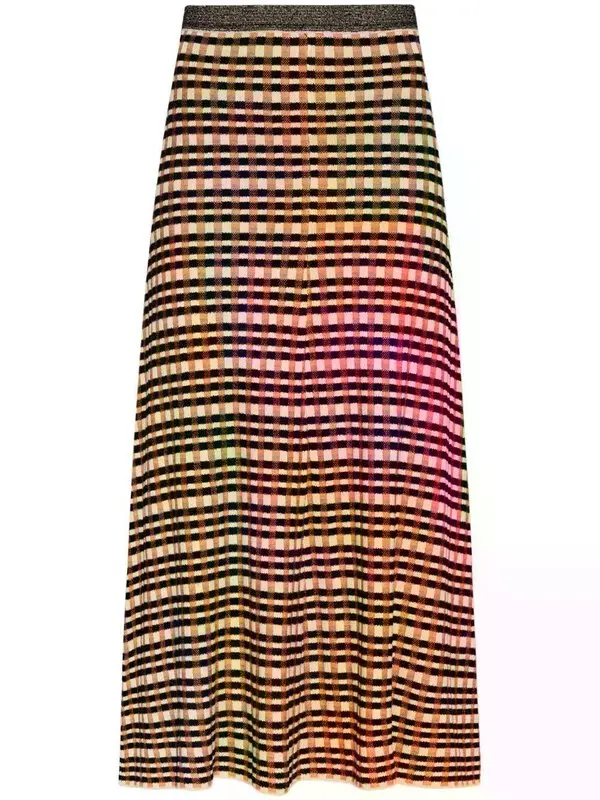 Ulla Johnson Amal Checked Jacquard Skirt