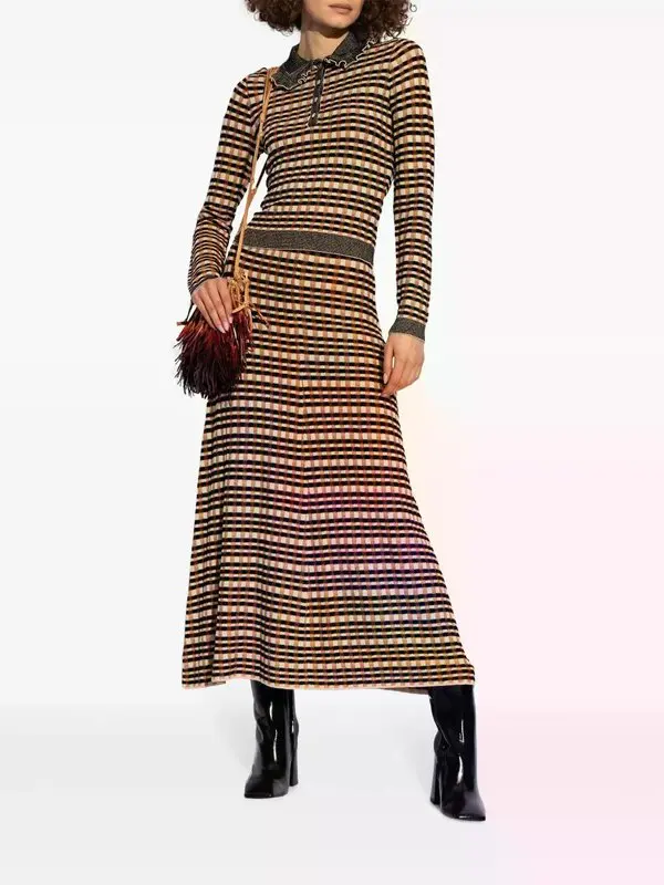 Ulla Johnson Amal Checked Jacquard Skirt