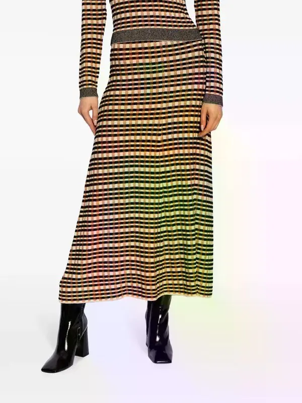 Ulla Johnson Amal Checked Jacquard Skirt