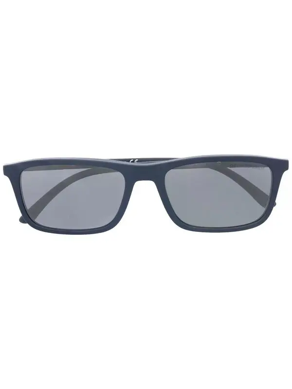 Emporio Armani Rectangle-frame Glasses - Blue