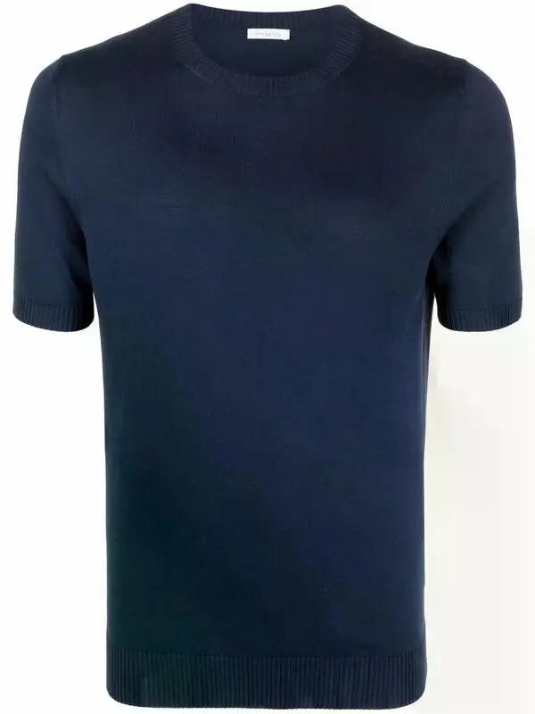 Malo Short-sleeve Fitted Knit Top