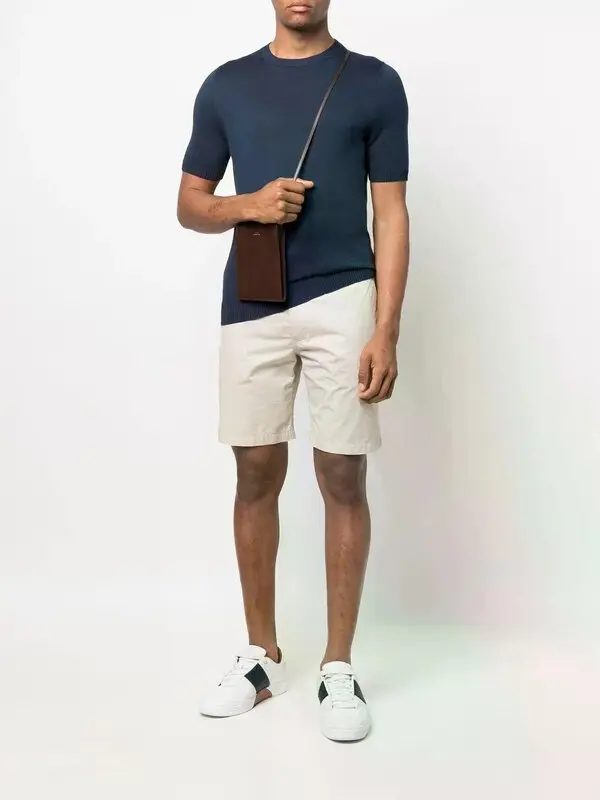 Malo Short-sleeve Fitted Knit Top