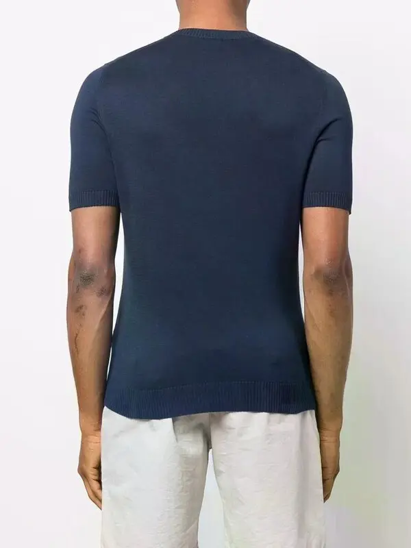 Malo Short-sleeve Fitted Knit Top