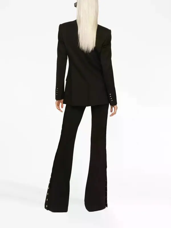 Dolce & Gabbana Button-detail Bootcut High-waisted Trousers