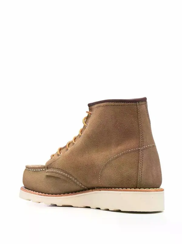 Red Wing Lace-up Suede Ankle Boots - Neutrals