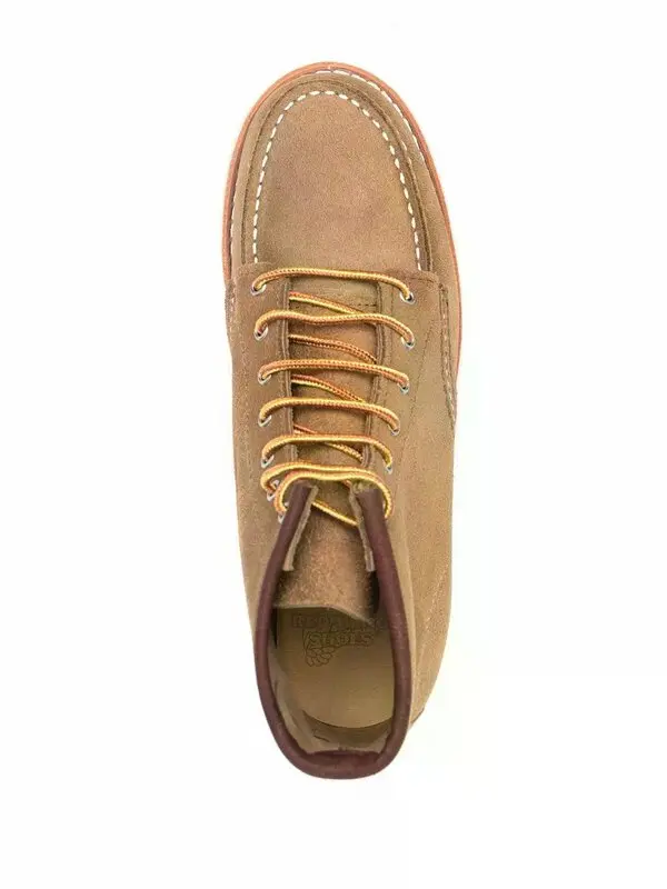 Red Wing Lace-up Suede Ankle Boots - Neutrals