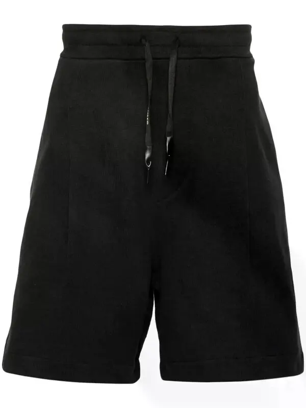 A PAPER KID Logo-patch Shorts - Black