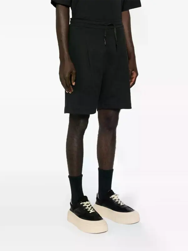 A PAPER KID Logo-patch Shorts - Black