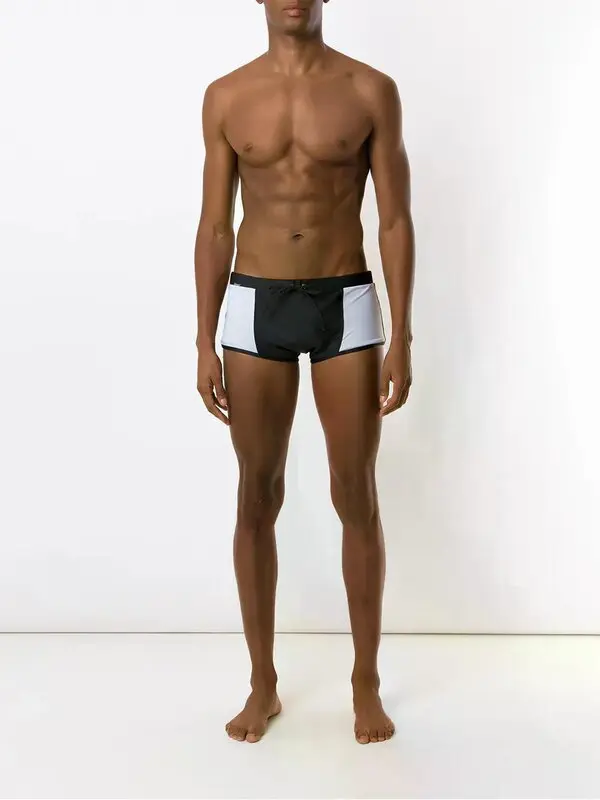 AMIR SLAMA Contrasting-panel Swim Shorts