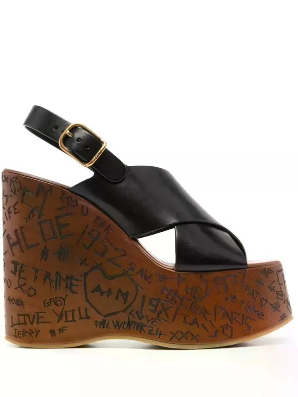 Chloé Maxime Wedged Sandals