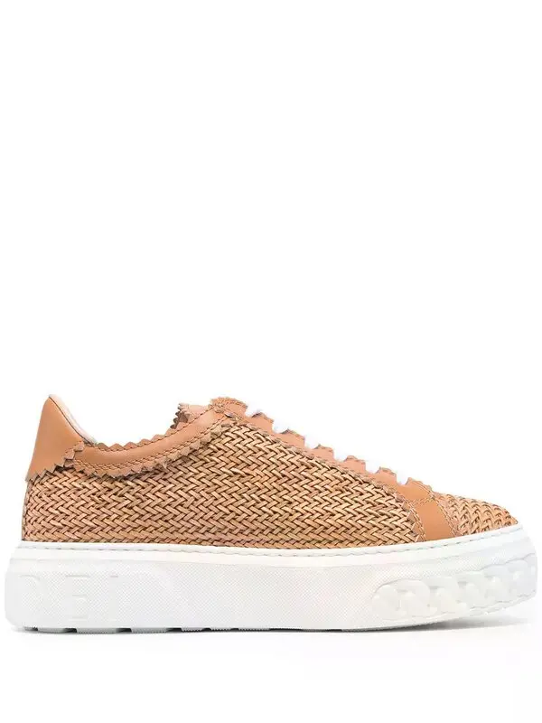 Casadei Off-road Woven Sneakers - Neutrals