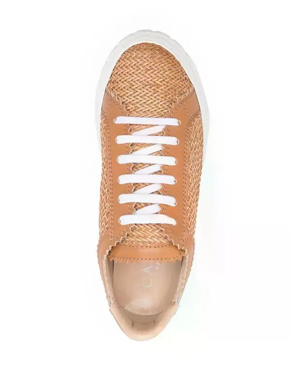 Casadei Off-road Woven Sneakers - Neutrals