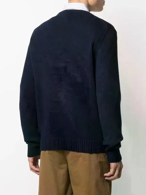Polo Ralph Lauren Embroidered Logo Knitted Jumper - Blue