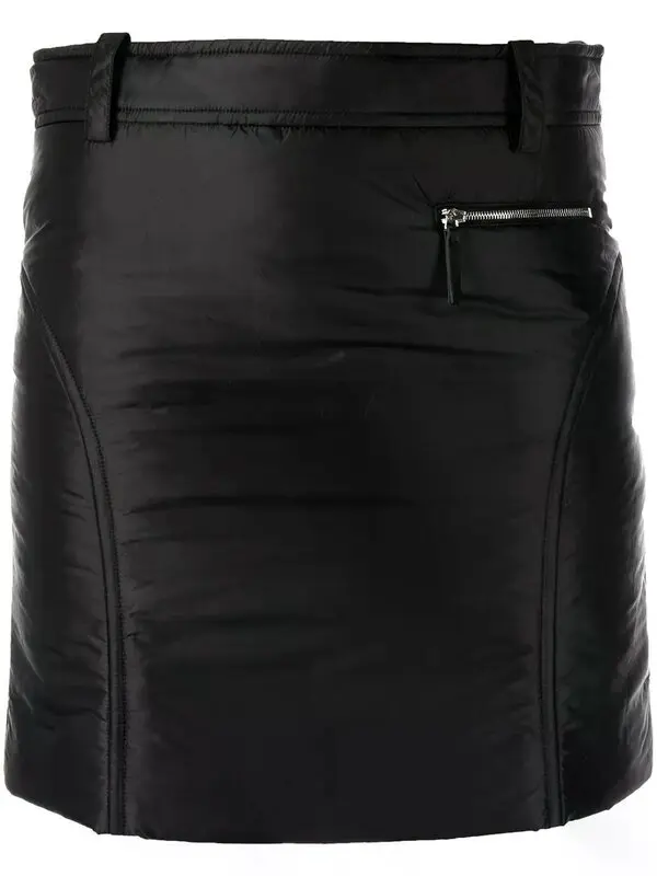 Khaite Padded Mini Skirt - Black