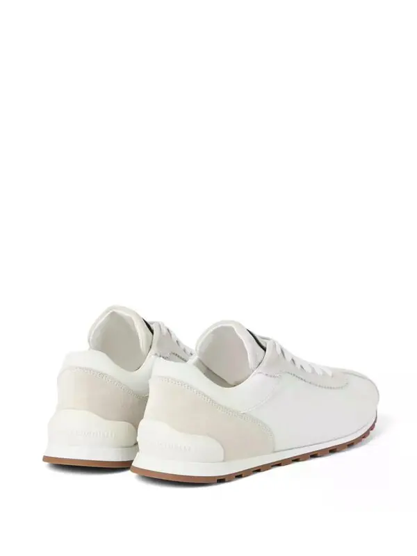 Brunello Cucinelli Panelled Sneakers - White