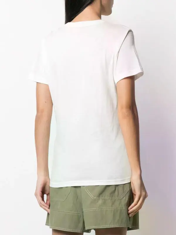 10 CORSO COMO Butterfly-print Short-sleeved T-shirt - Neutrals