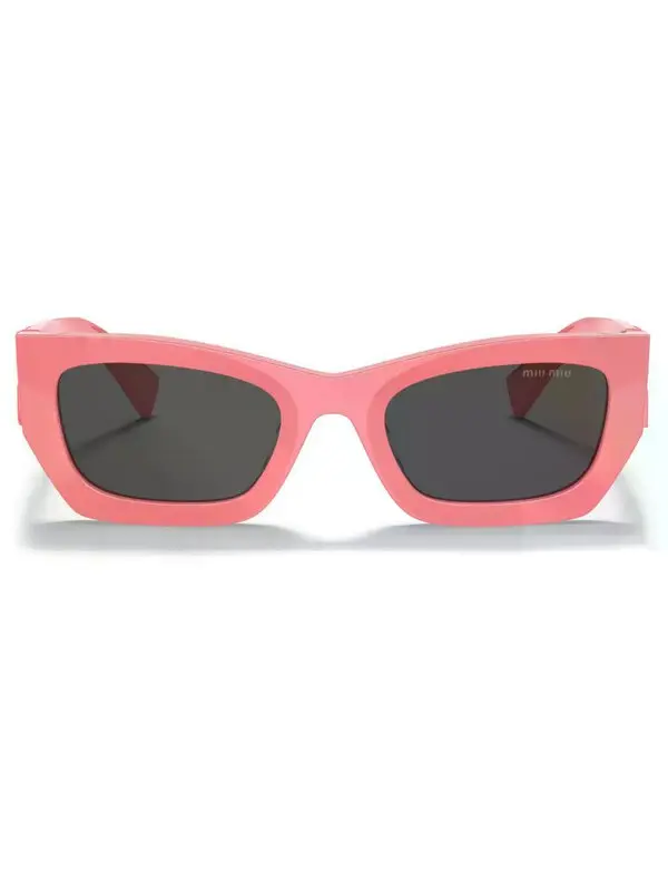 Miu Miu Miu Glimpse Rectangle-frame Sunglasses - Pink