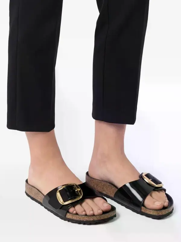 BIRKENSTOCK Madrid Big Buckle Sandals - Black