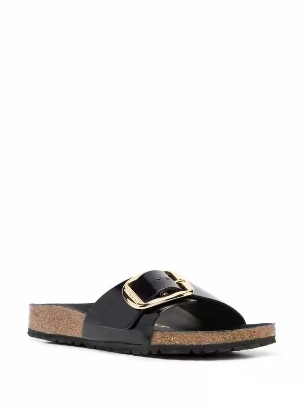 BIRKENSTOCK Madrid Big Buckle Sandals - Black