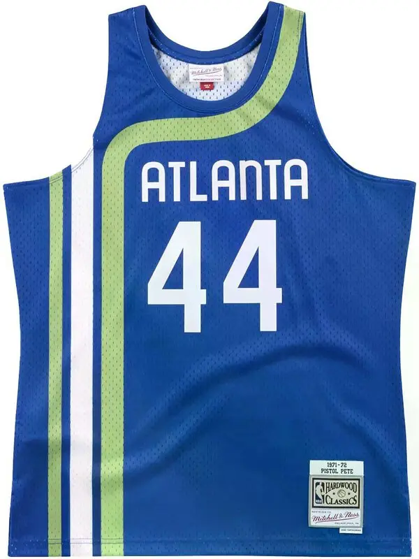 Mitchell & Ness Nba Swingman Hawks 1971 Pete Maravich Jersey - Blue
