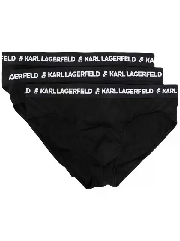 Karl Lagerfeld Logo-waistband Boxer Briefs