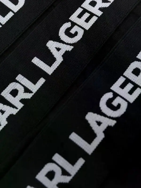Karl Lagerfeld Logo-waistband Boxer Briefs