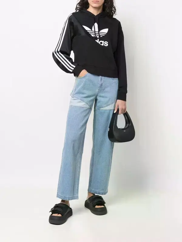 Adidas Adicolor Split Trefoil Hoodie - Black