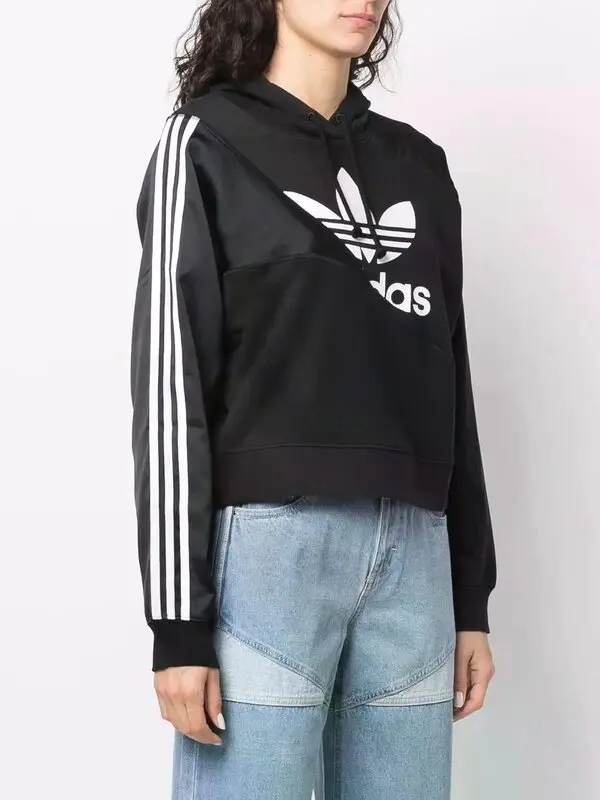 Adidas Adicolor Split Trefoil Hoodie - Black